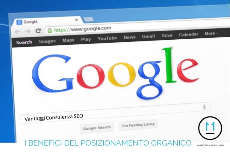 Vantaggi Consulenza SEO, benefici Posizionamento organico